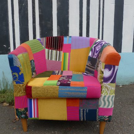 More Patchwork Upholstery! - Leftover Threads